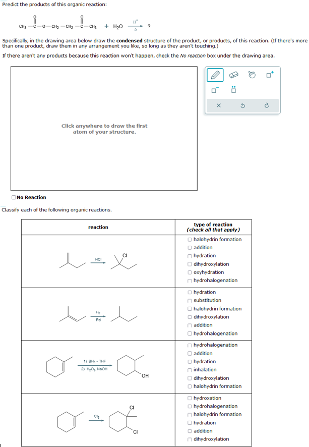 Solved Part 1: Predict the products of this organic | Chegg.com