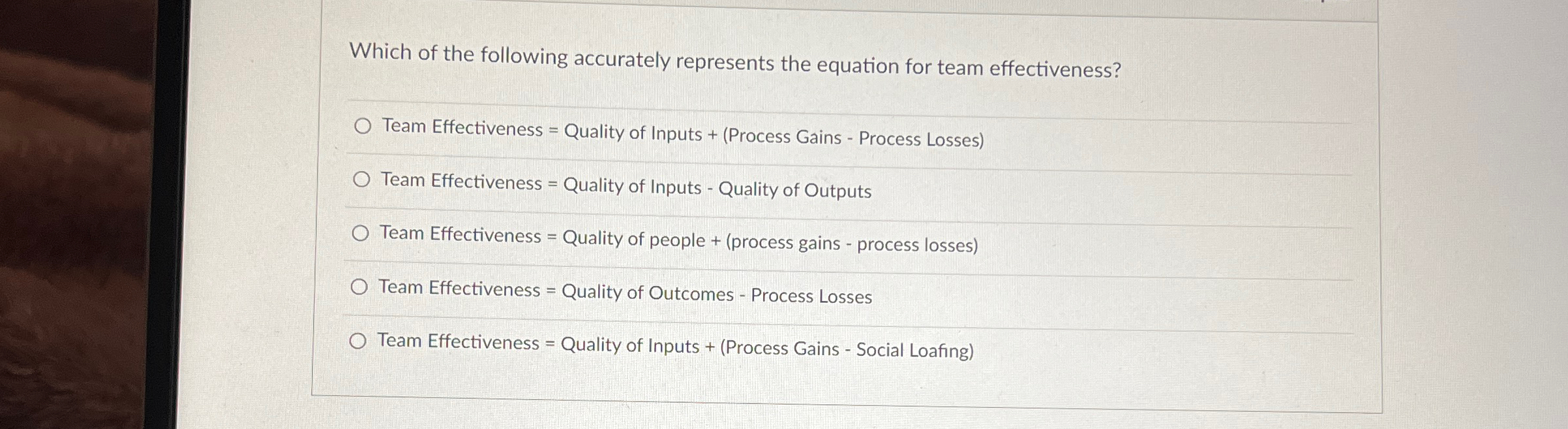 Solved Which of the following accurately represents the | Chegg.com