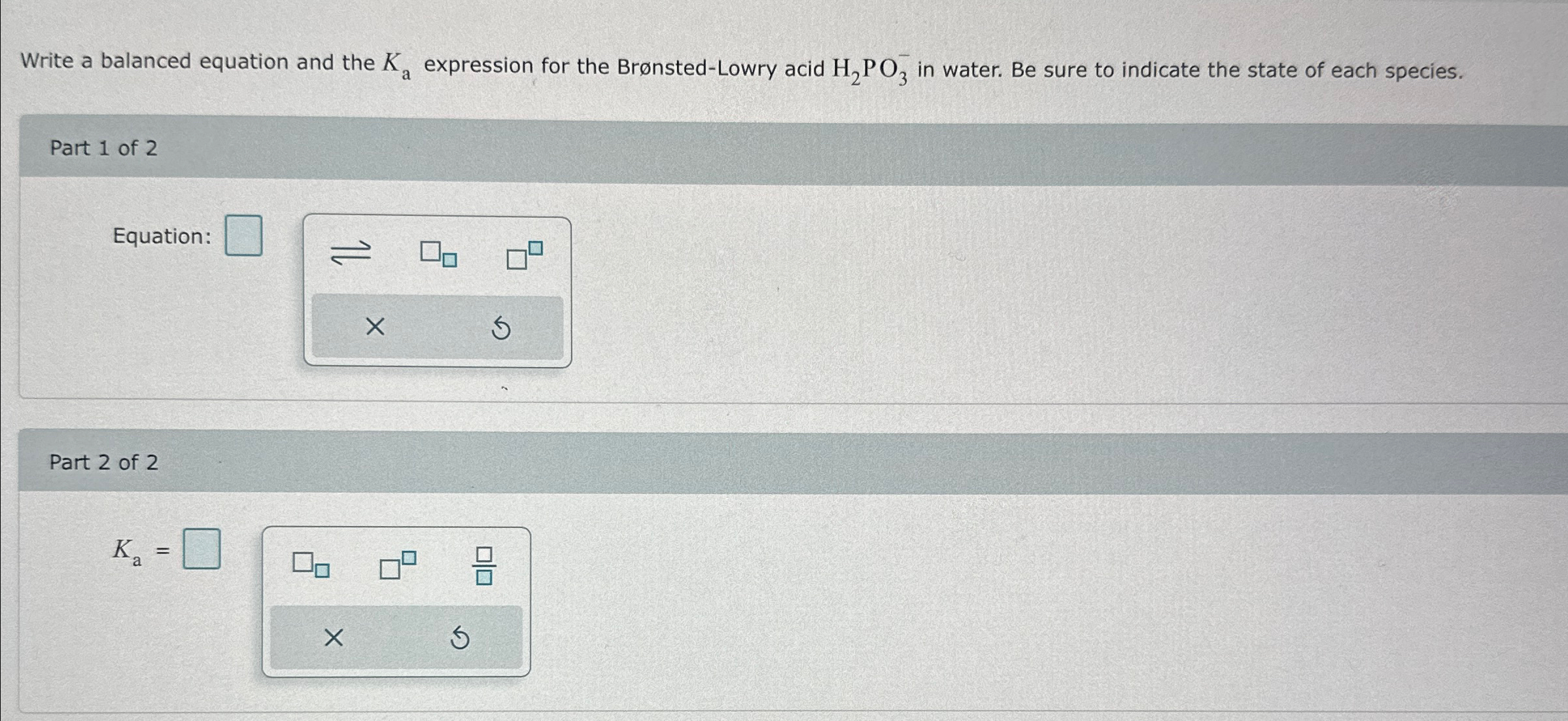 Solved Write a balanced equation and the Ka ﻿expression for | Chegg.com