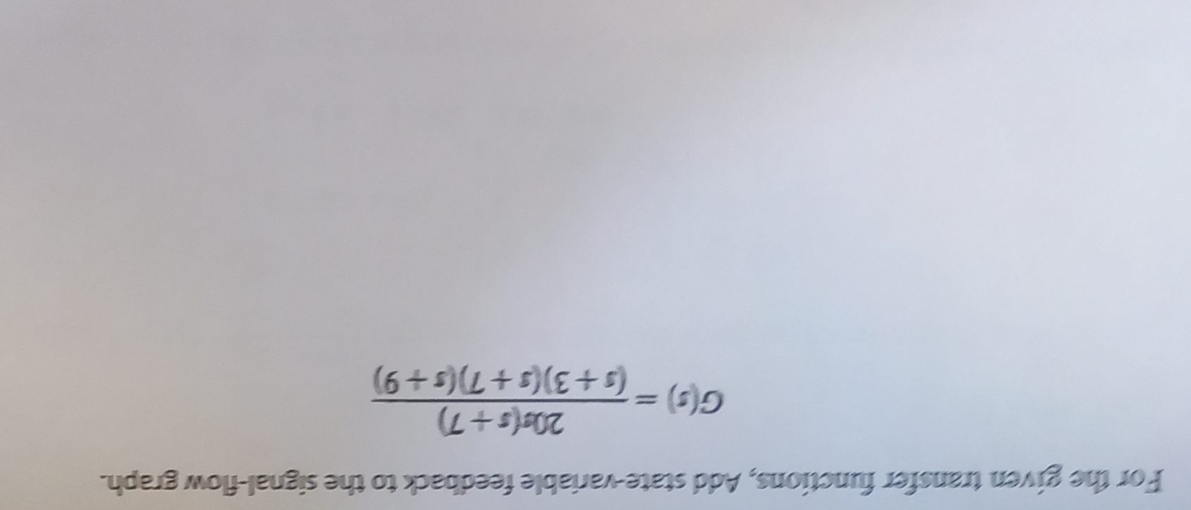Solved For the given transfer functions, Add state-variable | Chegg.com