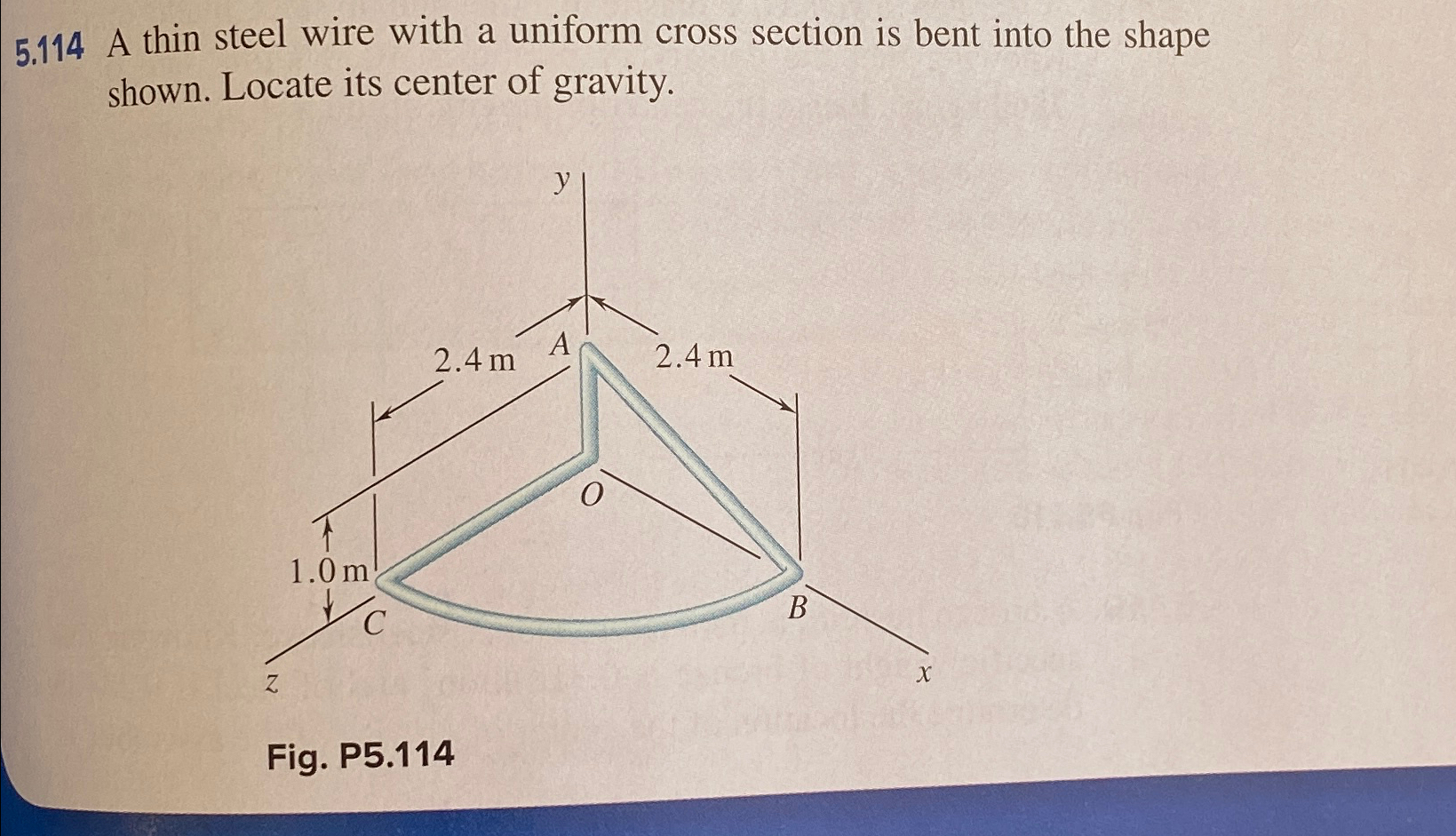 5.114 ﻿A thin steel wire with a uniform cross section | Chegg.com