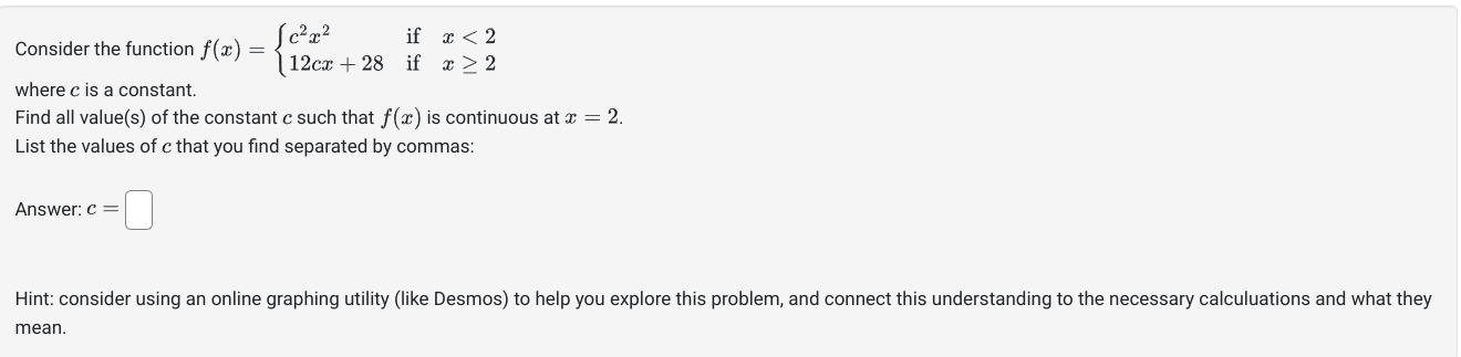 Solved Consider the function | Chegg.com