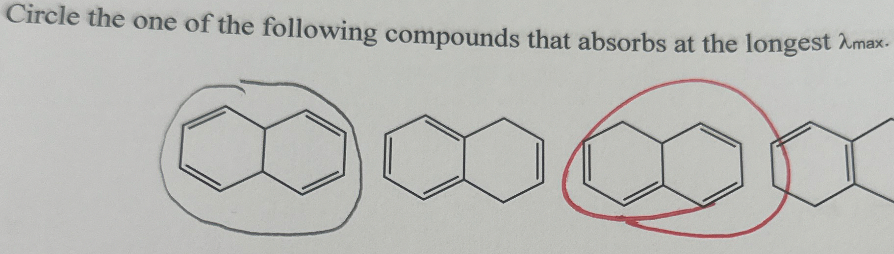 Solved Please explain why it is compound 3 ﻿and not compound | Chegg.com
