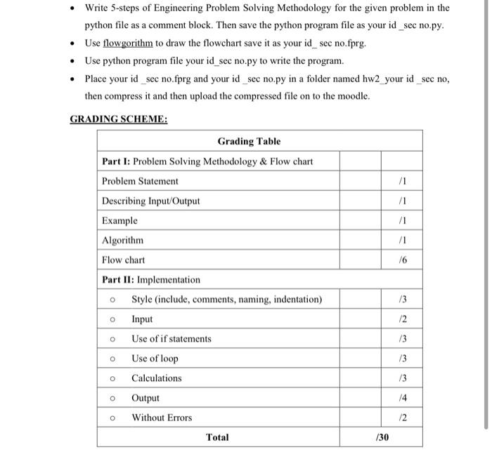 Solved - Write 5-steps of Engineering Problem Solving | Chegg.com