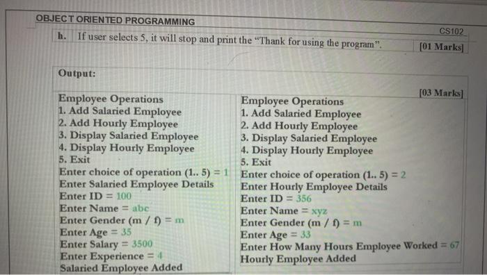 Solved 1. Write JAVA application as per class diagram and | Chegg.com