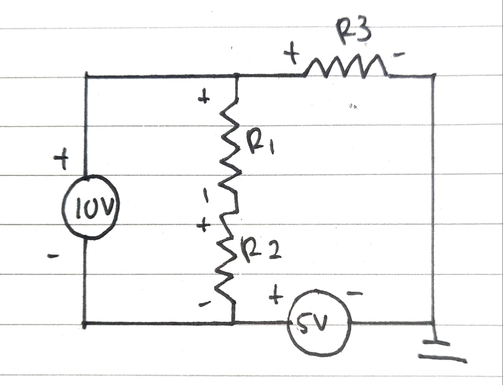 Solved Given an electronic circuit with the following | Chegg.com
