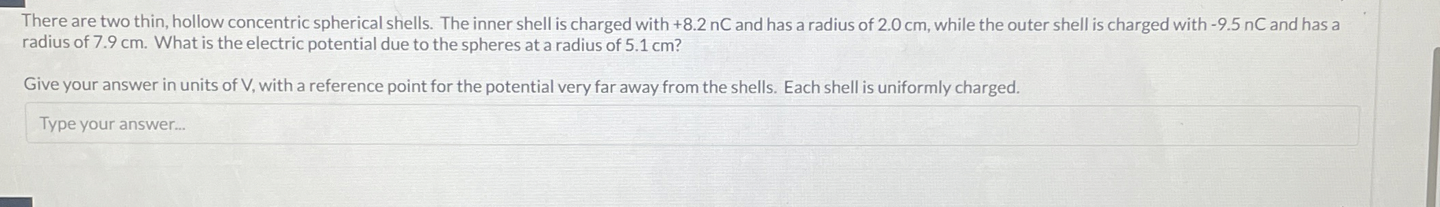 Solved There are two thin, hollow concentric spherical | Chegg.com