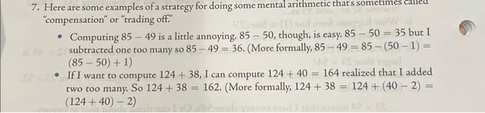 Solved 7. Here are some examples of a strategy for doing | Chegg.com