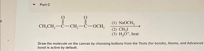 Solved (2) CH3I (1) NaOCH3 (3) H3O+, heat Draw the molecule | Chegg.com