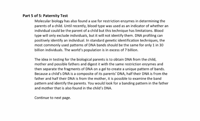 Solved Part 2 of 5: Digesting DNA Digesting DNA before gel | Chegg.com