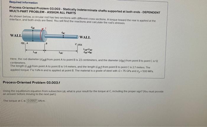 Solved Required information Process-Oriented Problem 03.003 | Chegg.com