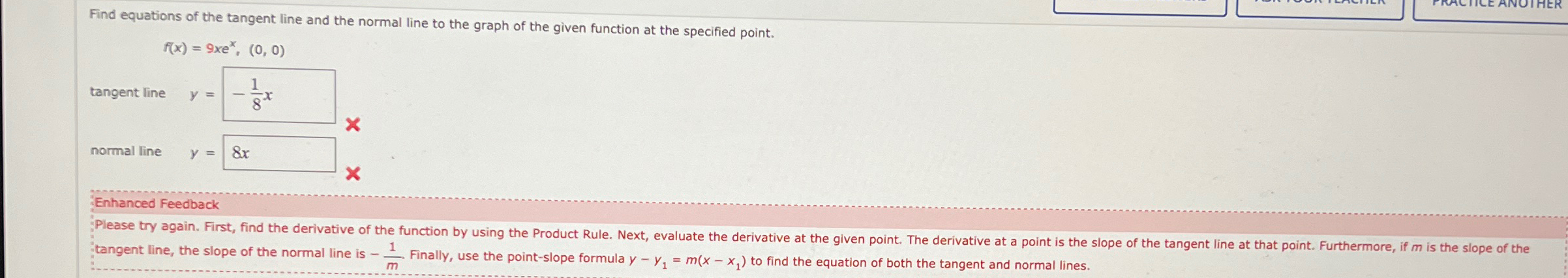 Solved Find equations of the tangent line and the normal | Chegg.com