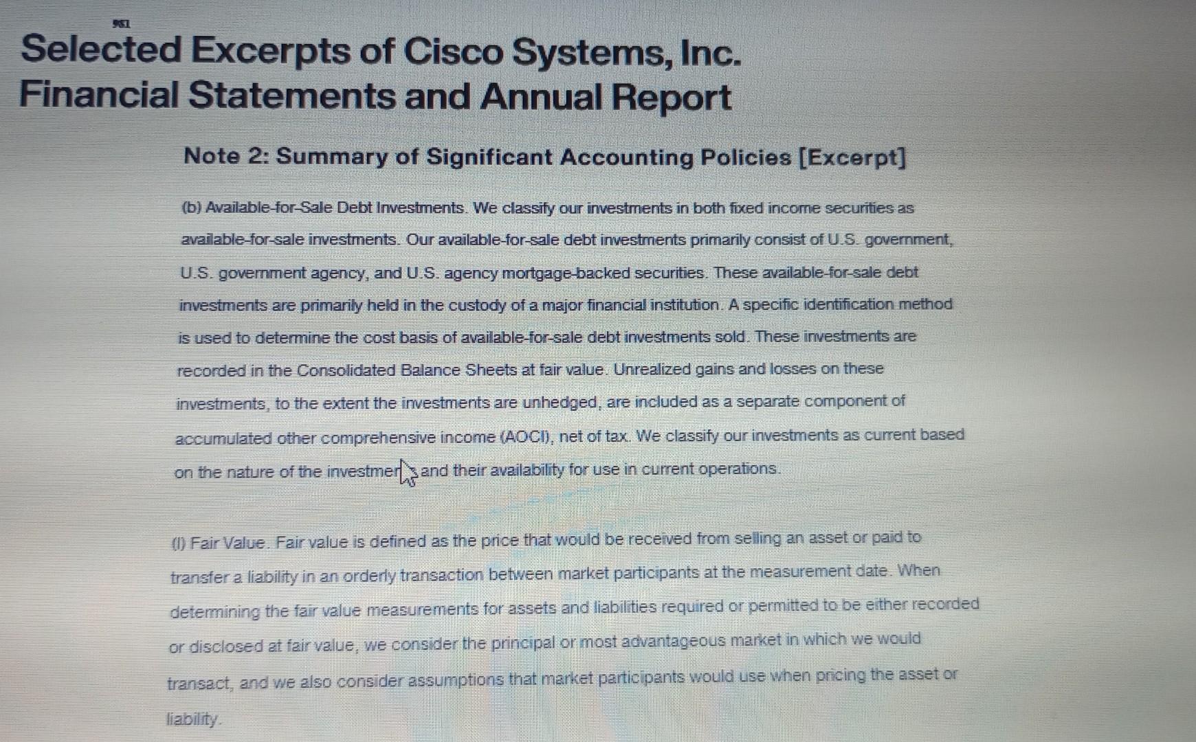 Gisco Systems, Inc., the leading Internet | Chegg.com