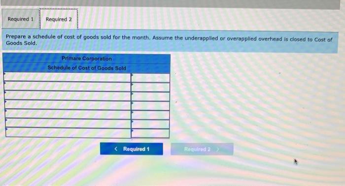 Solved Exercise 3-3 (Static) Schedules of Cost of Goods | Chegg.com