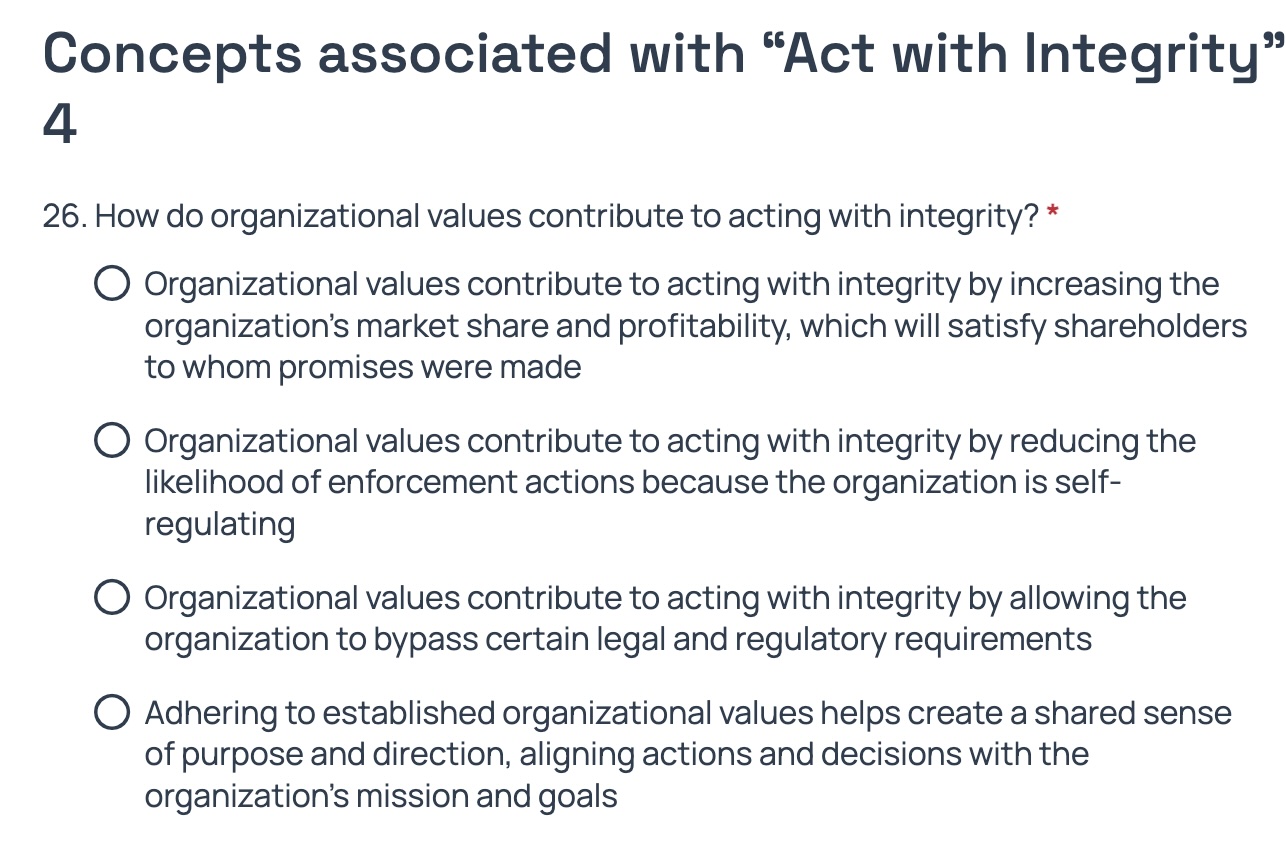 Solved Concepts associated with "Act with Integrity"4How do | Chegg.com
