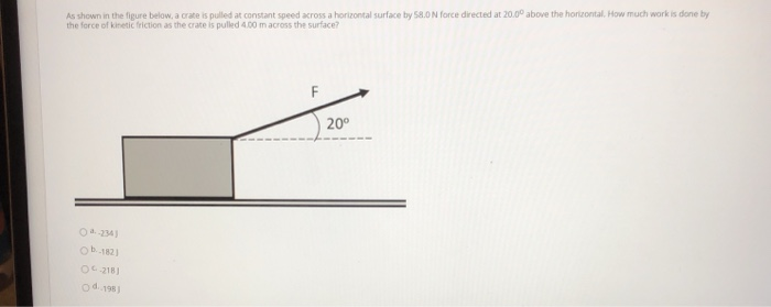 Solved As shown in the figure below, a crate is pulled at | Chegg.com