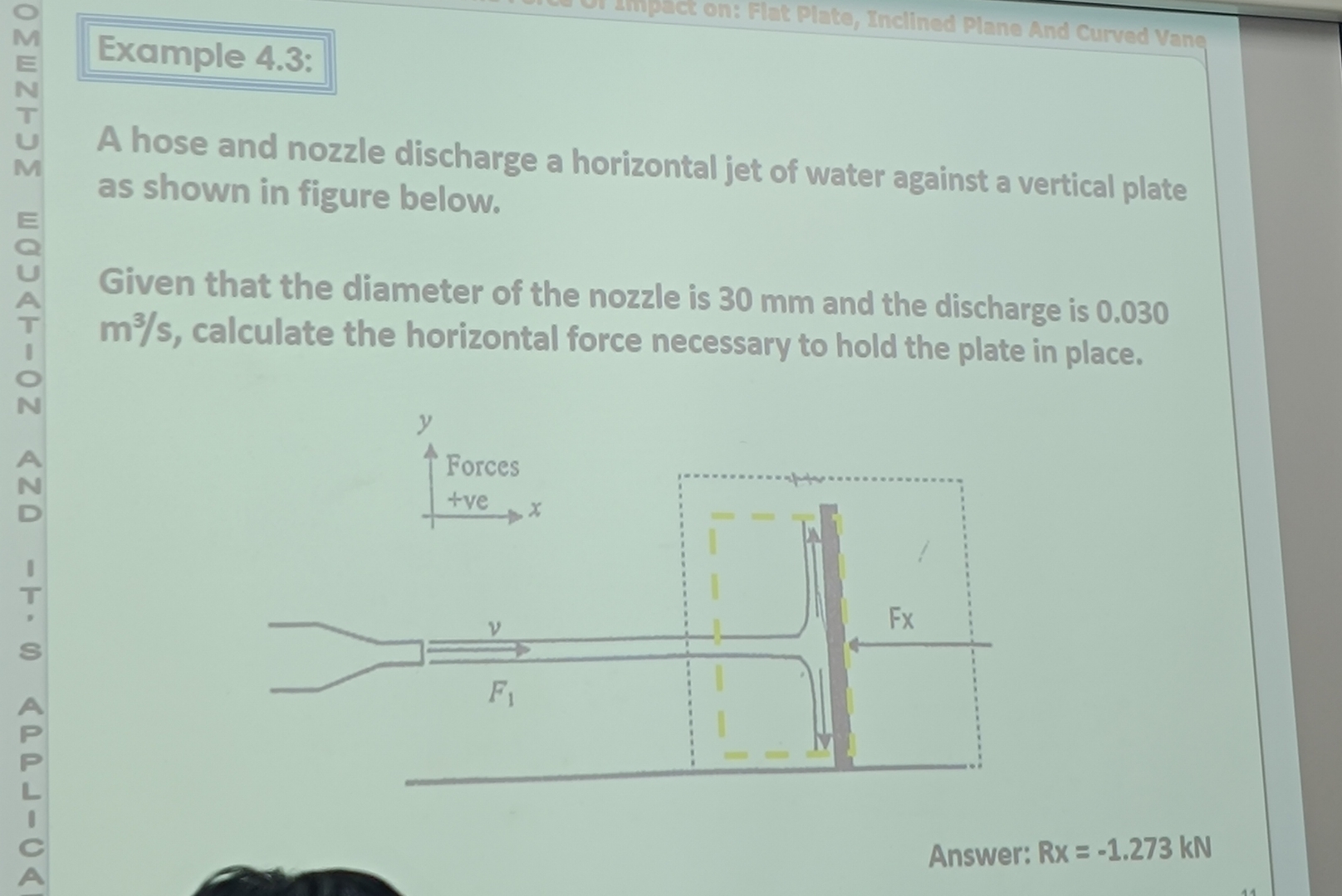 Solved A hose and nozzle discharge a horizontal jet of water | Chegg.com