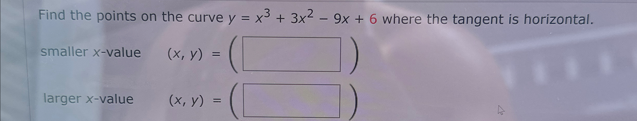 Solved Find the points on the curve y=x3+3x2-9x+6 ﻿where the | Chegg.com