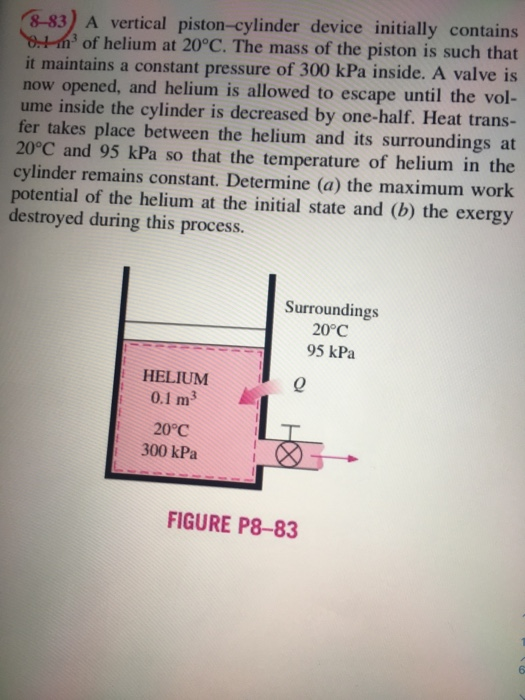 Solved 8-83) A vertical piston-cylinder device initially | Chegg.com