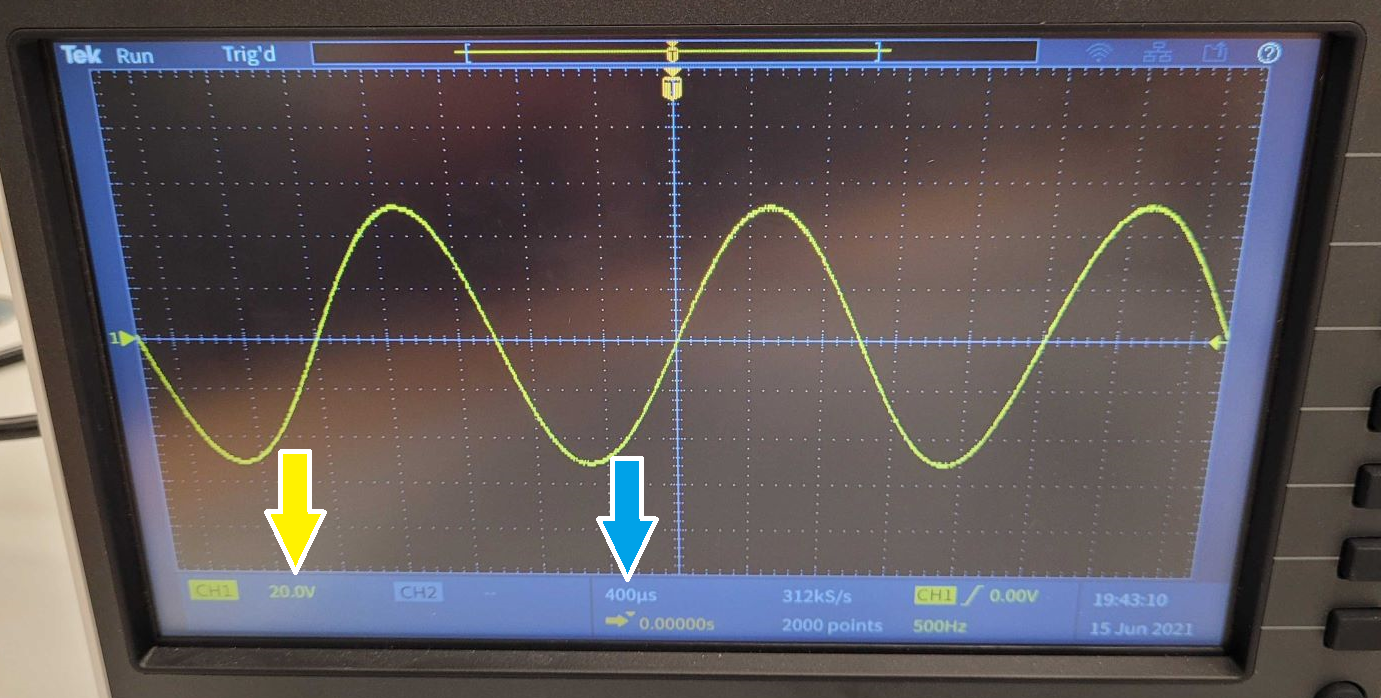 Solved Figure 1 ﻿shows a sample sine wave signal on an | Chegg.com