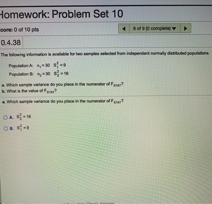 Solved Homework: Problem Set 10 core: 0 of 10 pts 8 of 9 (0 | Chegg.com