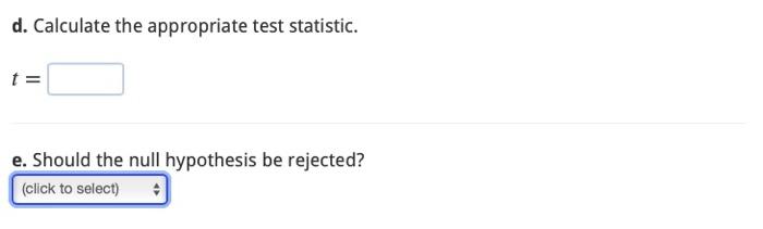 Solved To determine if a significant difference exists | Chegg.com