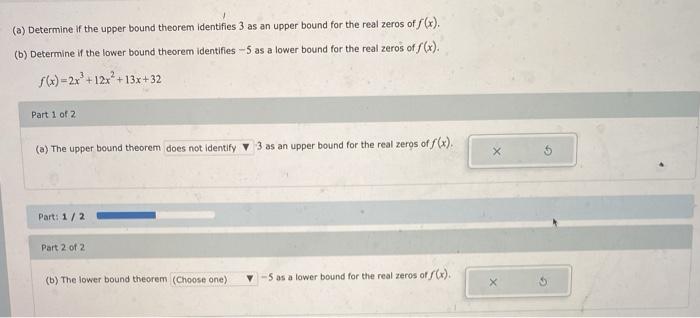 Solved (a) Determine if the upper bound theorem identifies 3 | Chegg.com