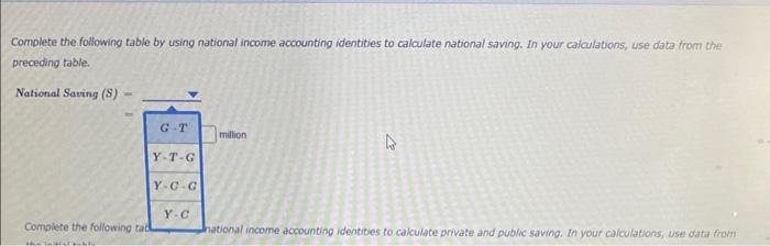 Solved The following table contains data for a hypothetical | Chegg.com