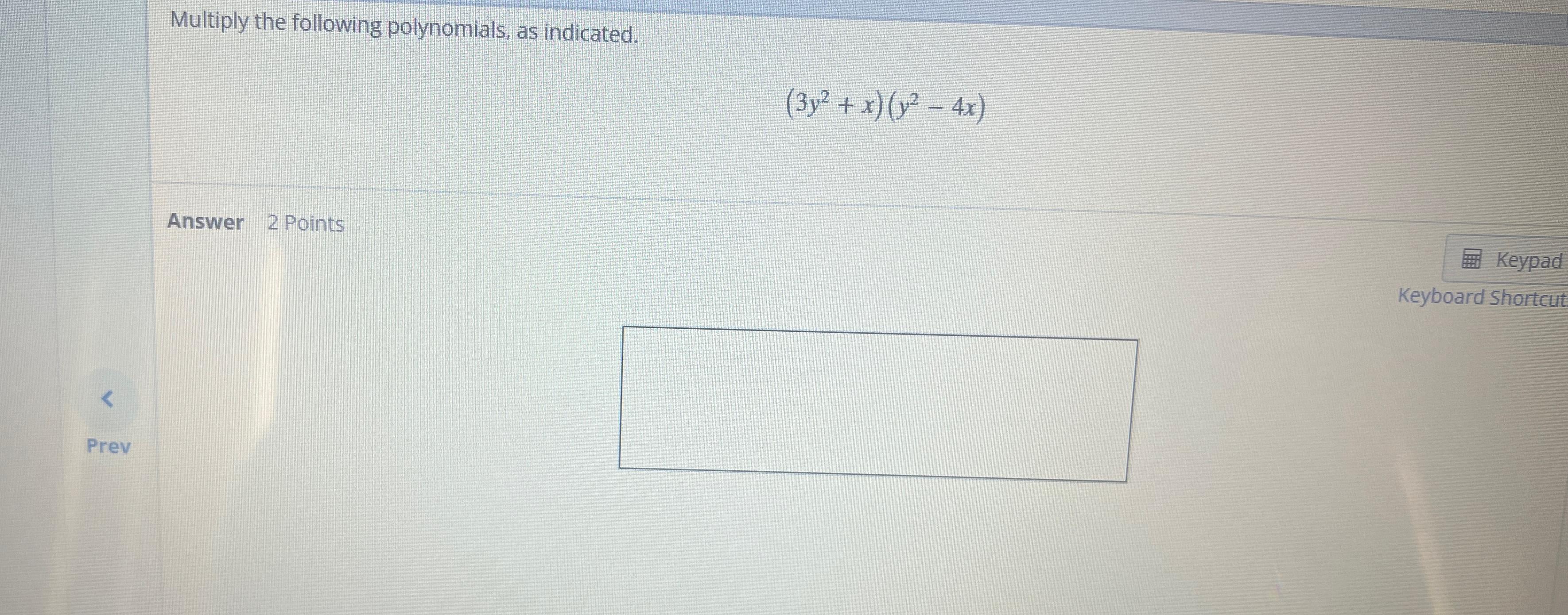 Solved Multiply the following polynomials, as | Chegg.com