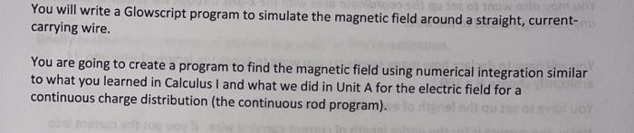 Solved You will write a Glowscript program to simulate the | Chegg.com