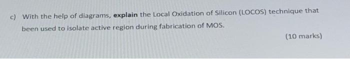 Solved c) With the help of diagrams, explain the Local | Chegg.com