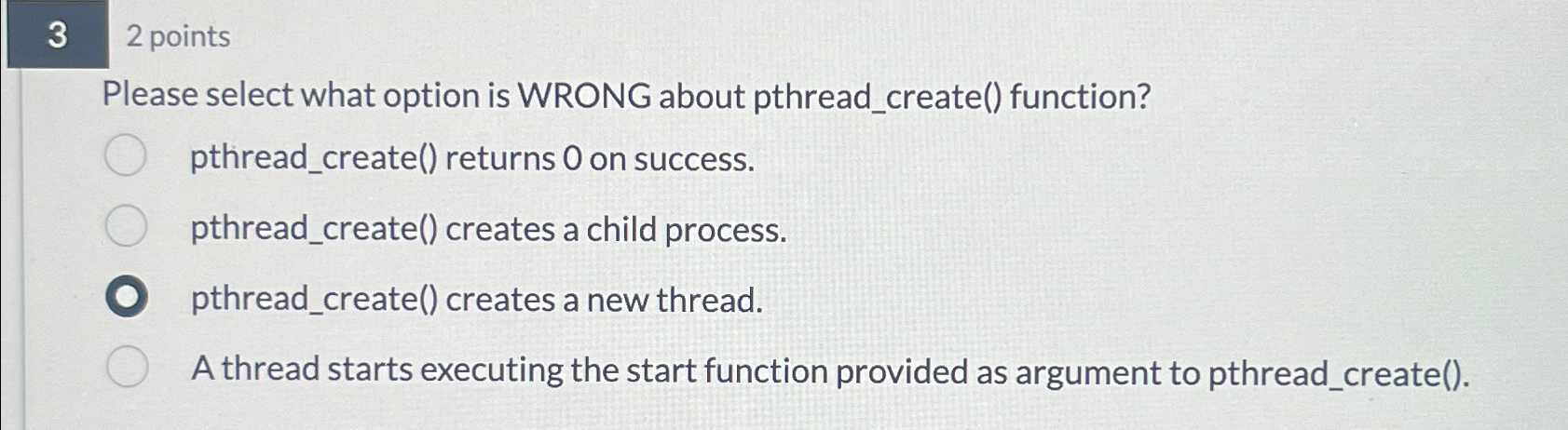 Solved 32 ﻿pointsPlease select what option is WRONG about | Chegg.com