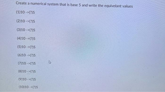 Solved Represent the following value in the equivalent | Chegg.com