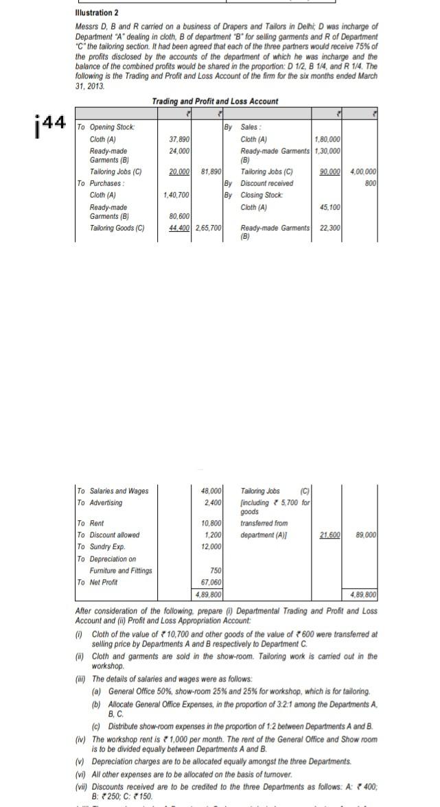 Solved Illustration 2 Messrs D, B and R carried on a | Chegg.com