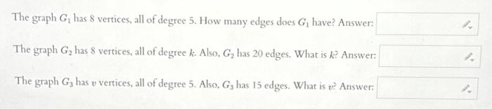 The graph G1 has & vertices, all of degree 5 . How | Chegg.com