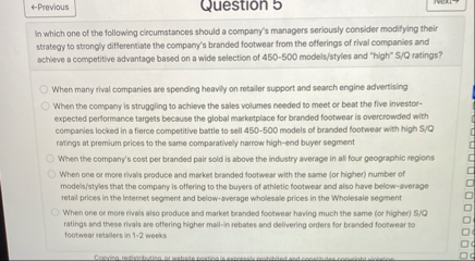 Solved Question 5In which one of the following circumstances | Chegg.com