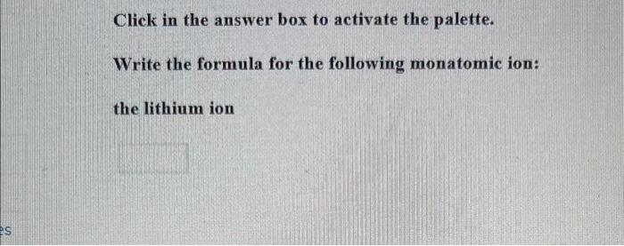 Solved Click in the answer box to activate the palette. | Chegg.com