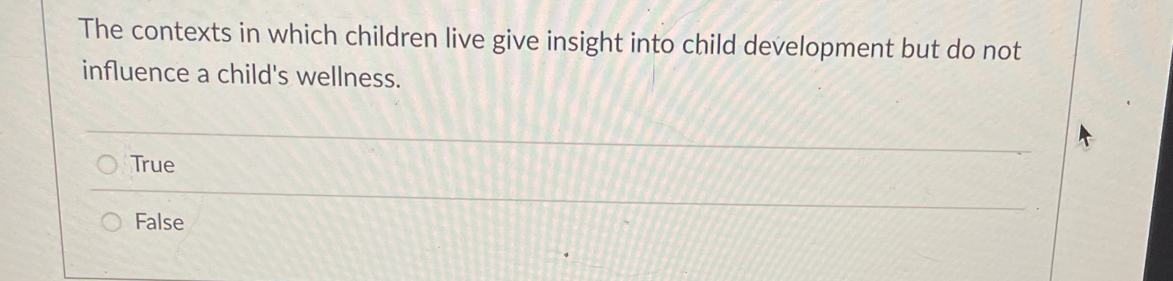 Solved The contexts in which children live give insight into | Chegg.com