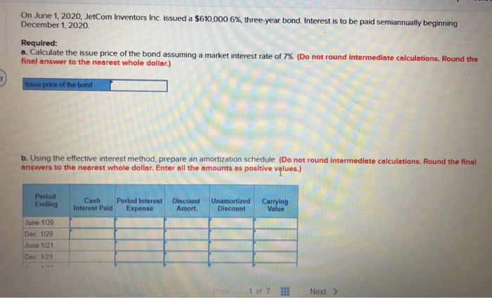 Solved On June 1, 2020, JetCom Inventors Inc. issued a | Chegg.com