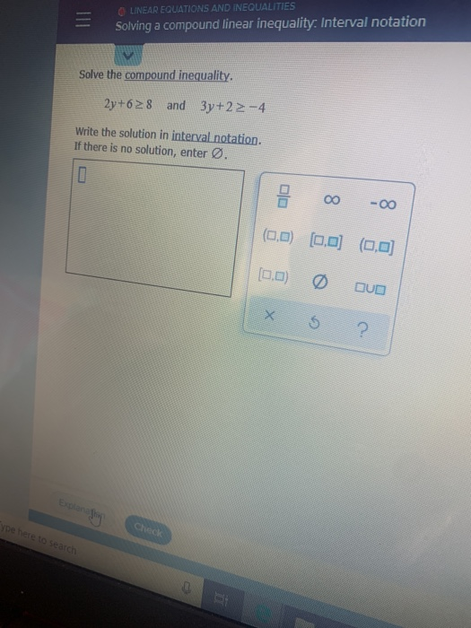 Solved LINEAR EQUATIONS AND INEQUALITIES Solving a compound | Chegg.com