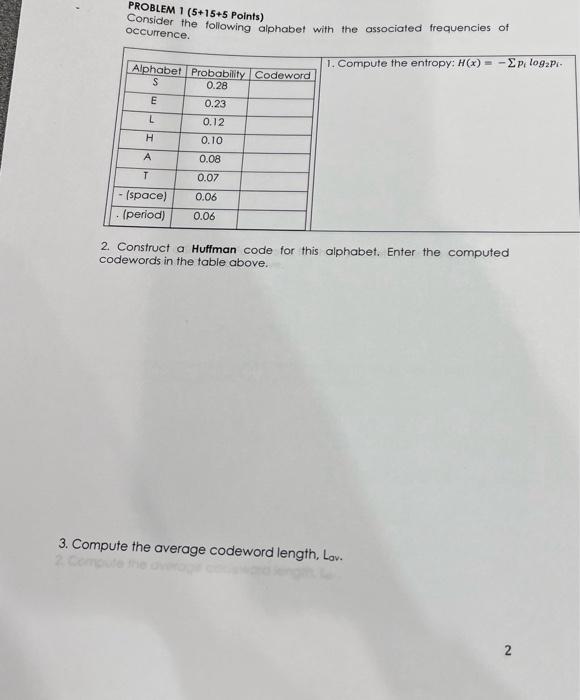 PROBLEM 4 (15 POINTS) Insert a 1-bit error into the | Chegg.com