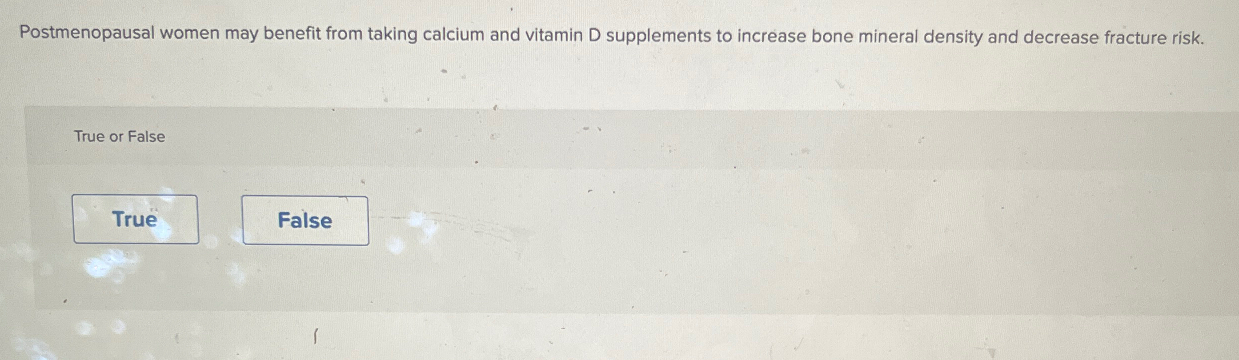 Solved Postmenopausal women may benefit from taking calcium | Chegg.com