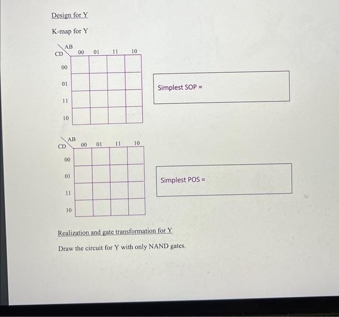 Construction of prime implicant table. V= Simplest | Chegg.com