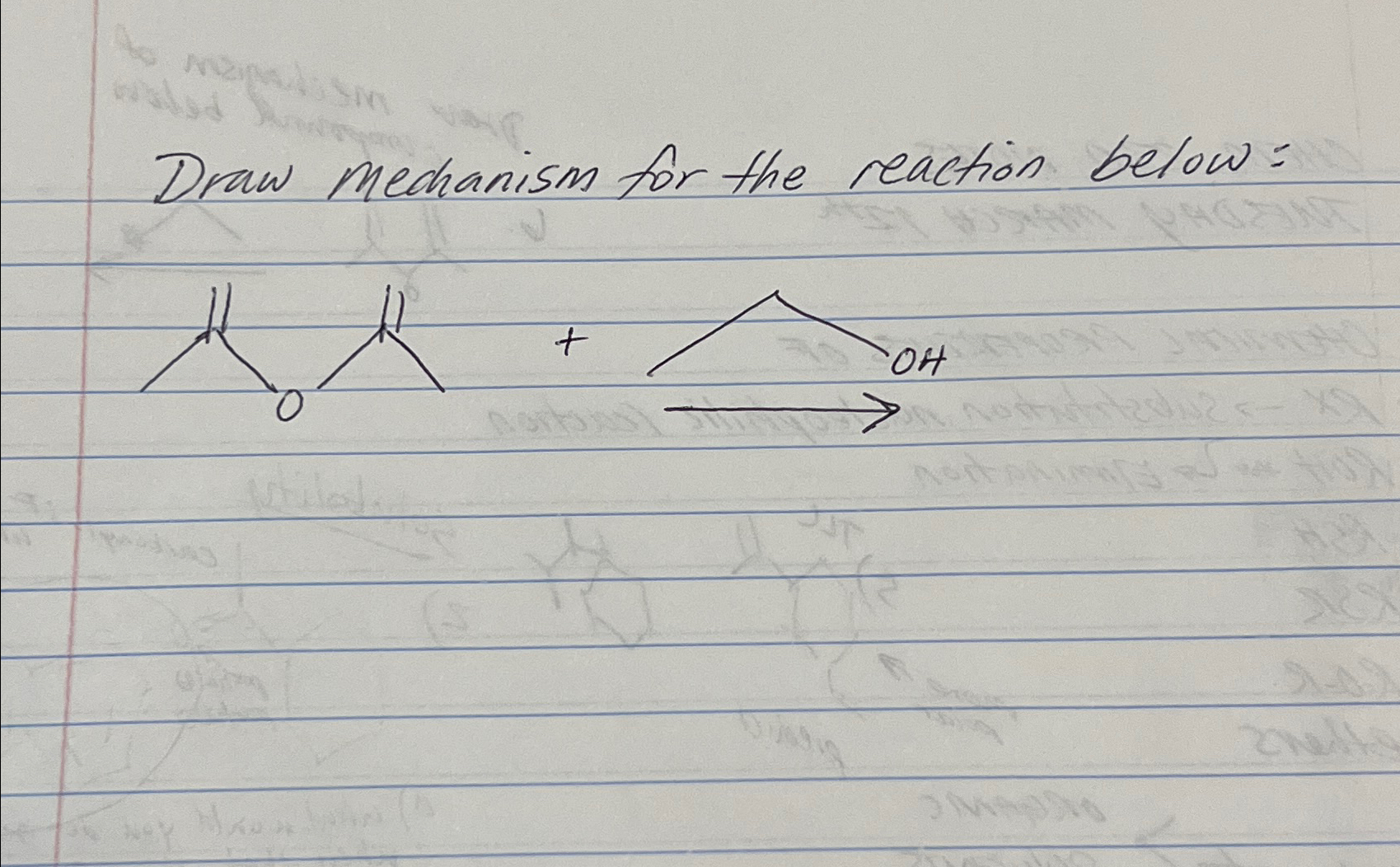 Solved Draw mechanism for the reaction below: | Chegg.com