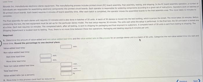 Solved complete. Shpoing Deportment is iaceted aceat to | Chegg.com