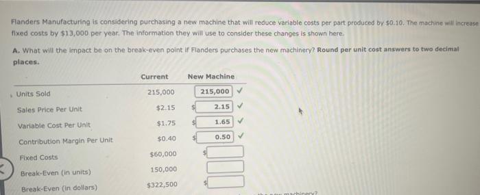 Solved Flanders Manufacturing is considering purchasing a | Chegg.com