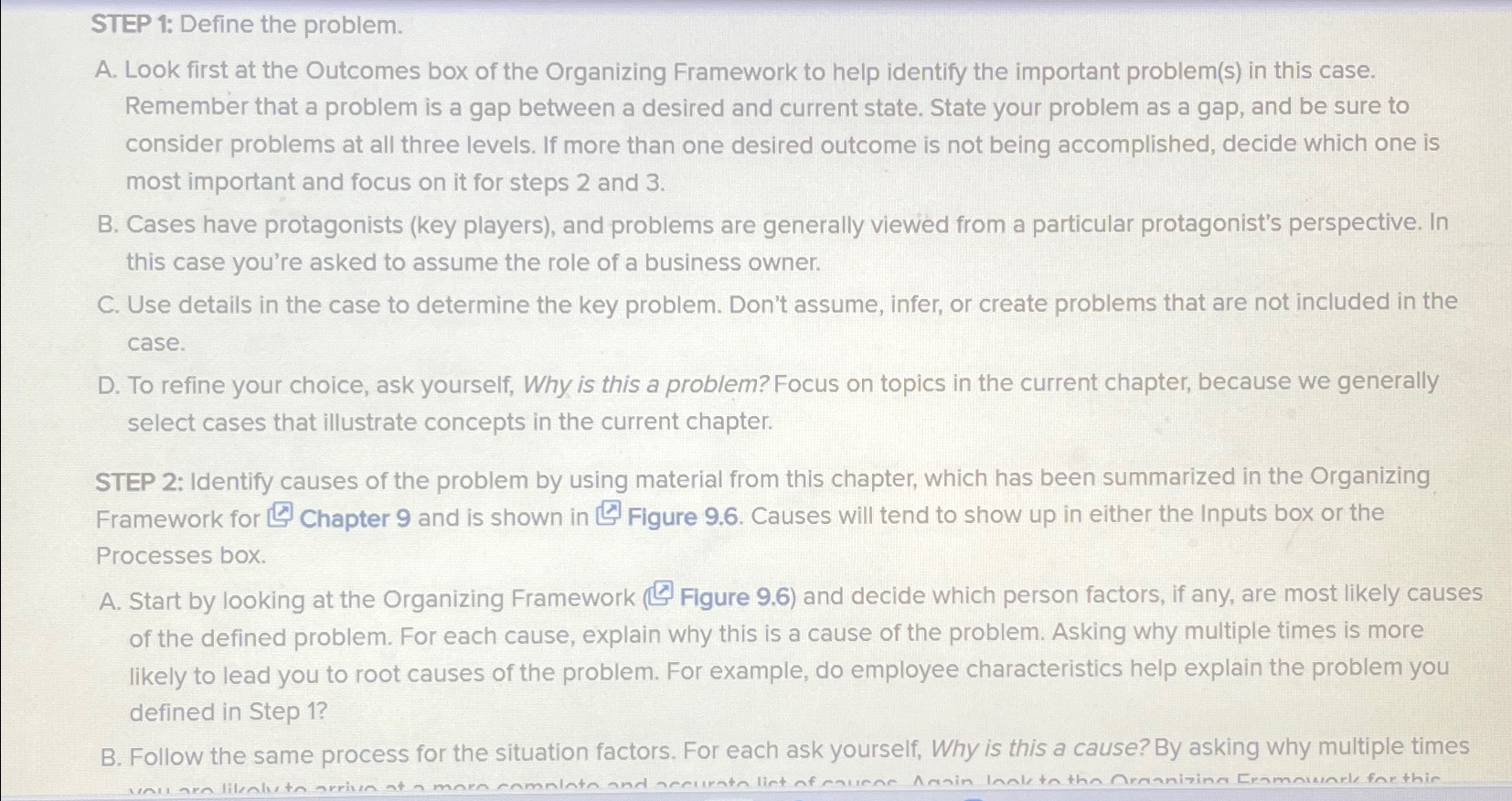 Solved STEP 1: Define the problem.A. ﻿Look first at the | Chegg.com