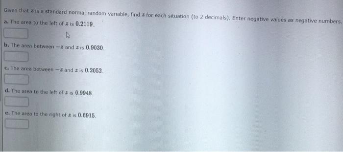 Solved Given that is a standard normal random variable, find | Chegg.com
