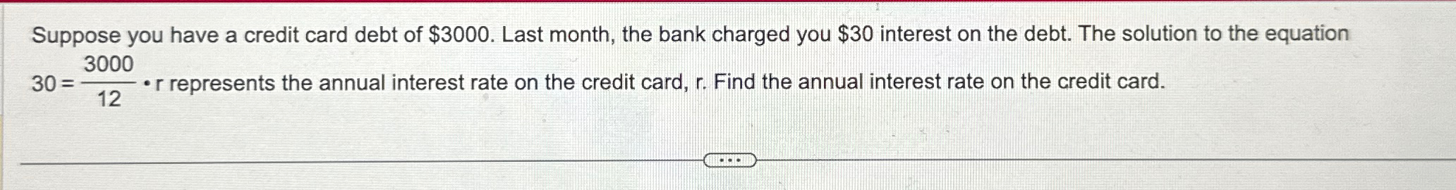 Solved Suppose you have a credit card debt of $3000. ﻿Last | Chegg.com