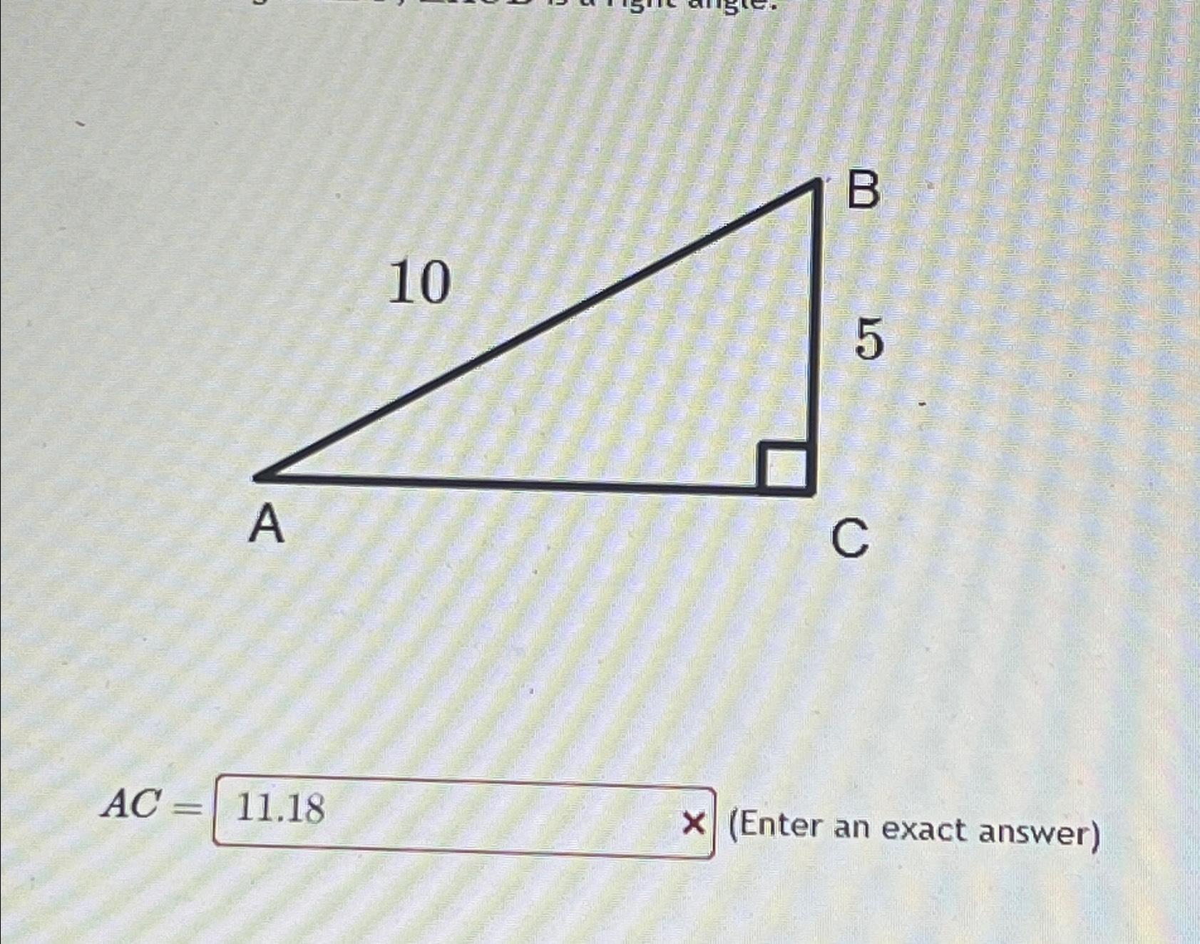 Solved AC=(Enter an exact answer) | Chegg.com